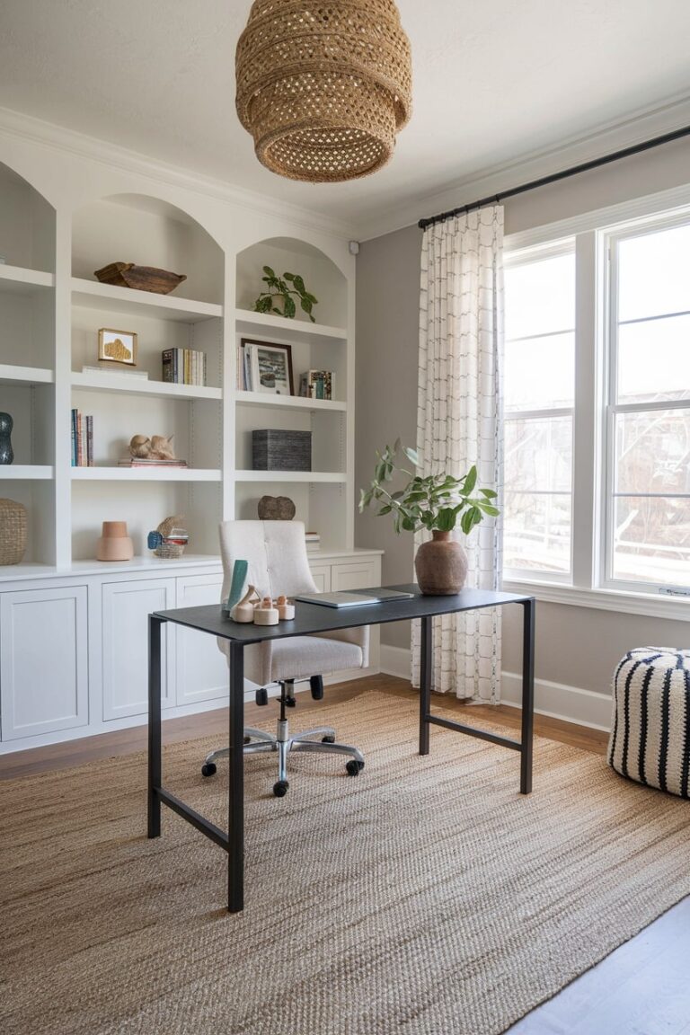 26 Neutral Home Office Ideas