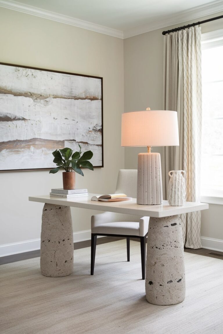 26 Neutral Home Office Ideas