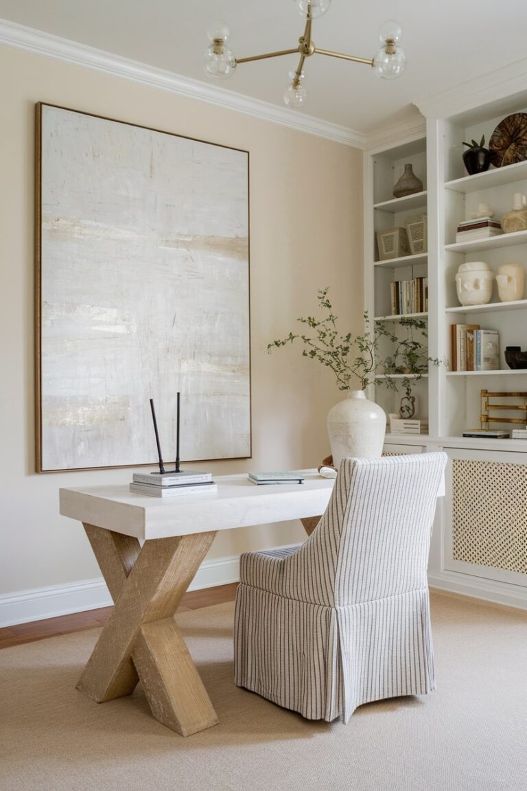 26 Neutral Home Office Ideas