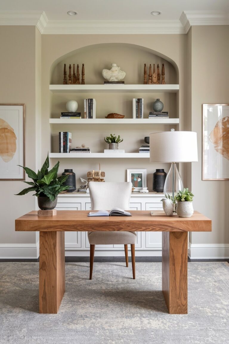 26 Neutral Home Office Ideas