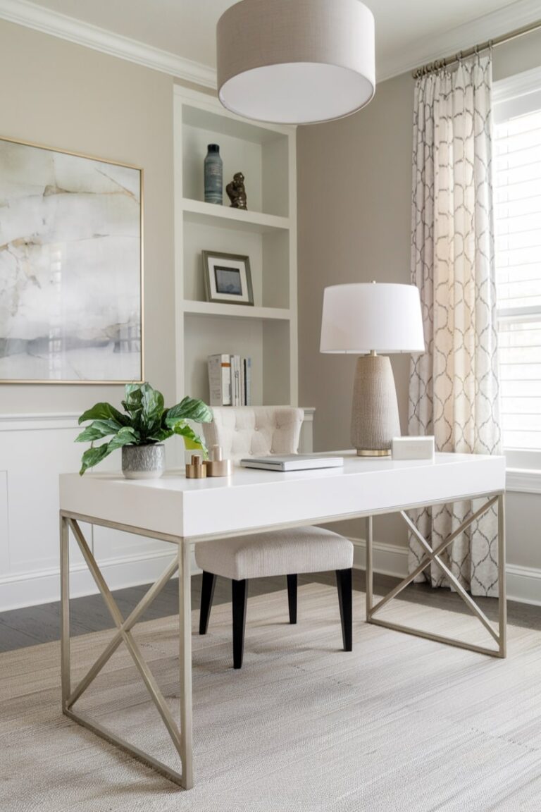 26 Neutral Home Office Ideas
