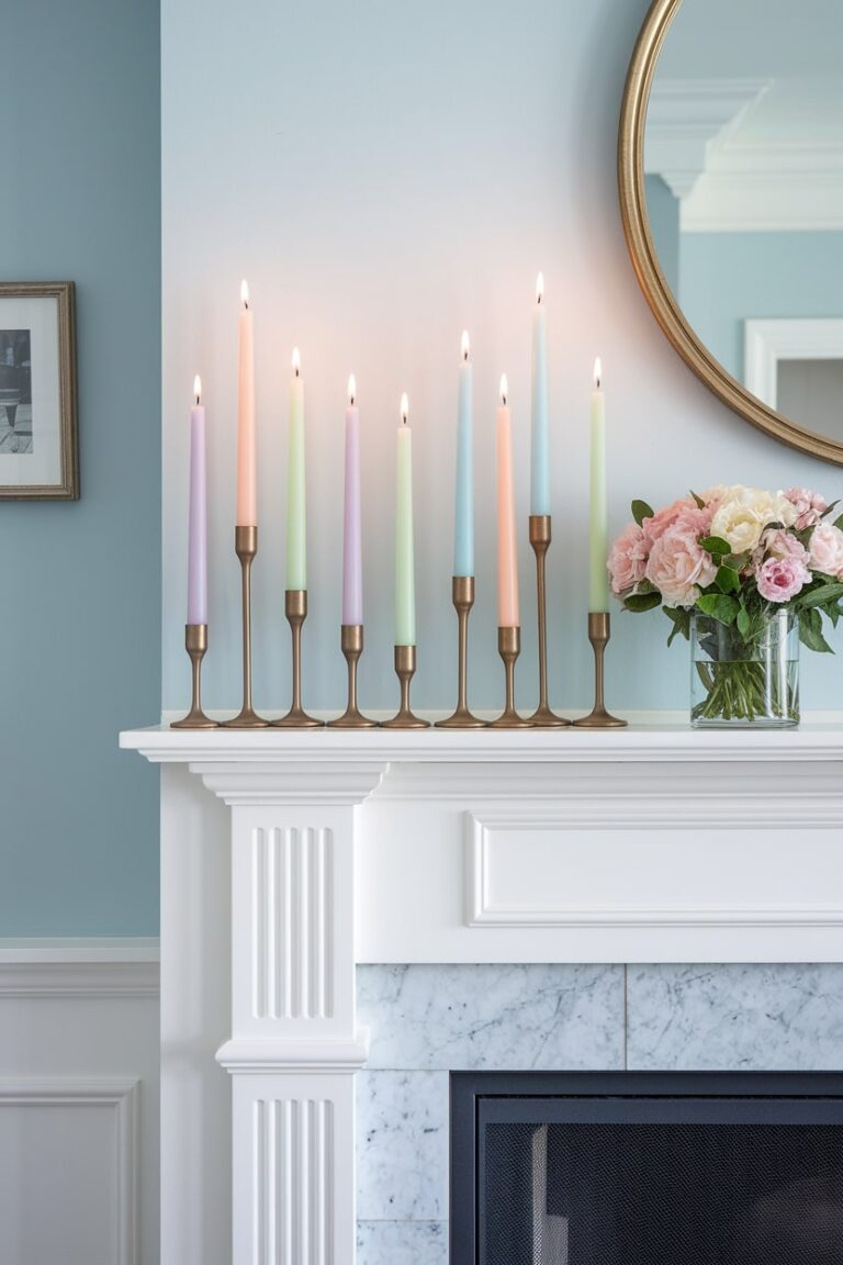 33 Fresh and Inspiring Spring Mantel Decor Ideas