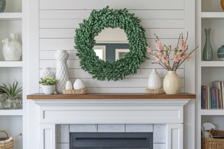 33 Fresh and Inspiring Spring Mantel Decor Ideas