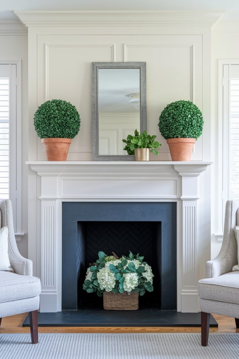 33 Fresh and Inspiring Spring Mantel Decor Ideas