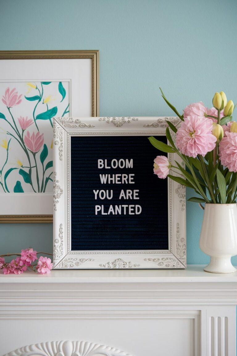 33 Fresh and Inspiring Spring Mantel Decor Ideas