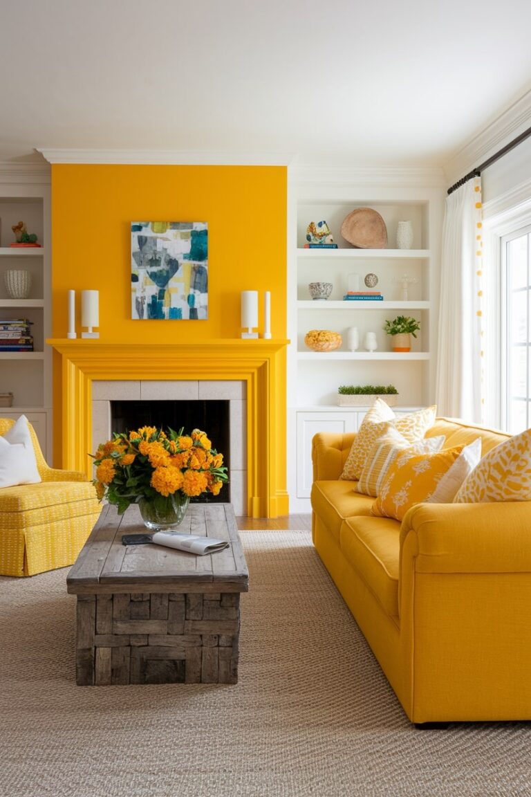 22 Yellow Living Room Ideas to Brighten Your Home with Sunshine