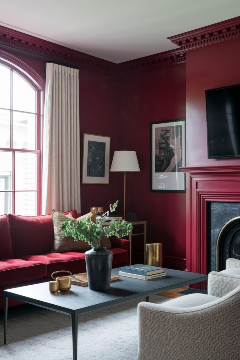 24 Red Living Room Ideas That Make a Bold Statement