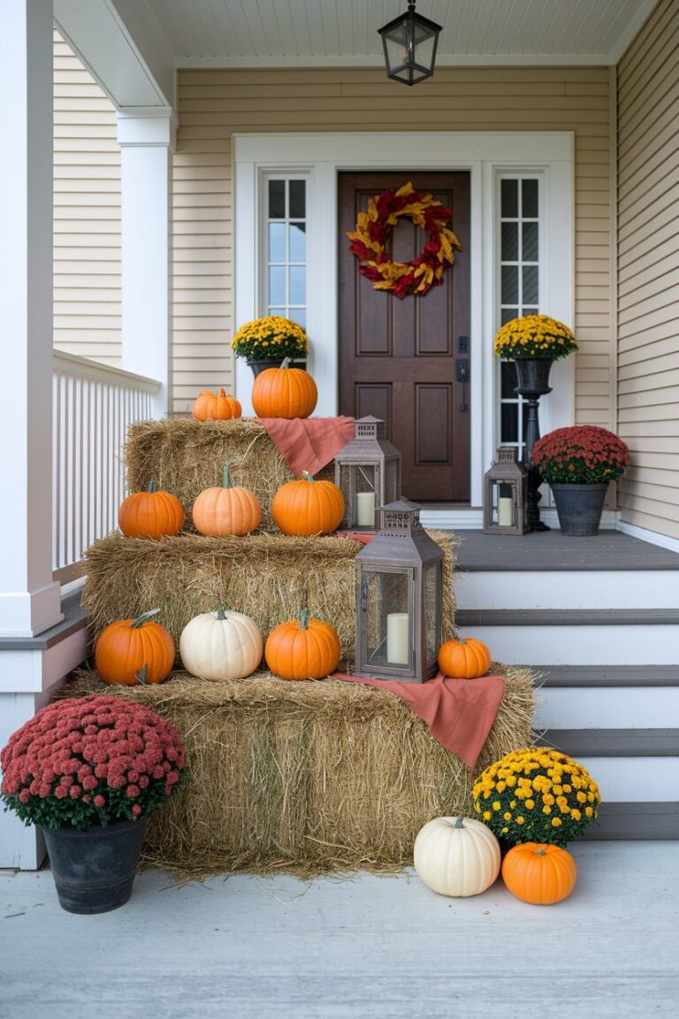 22 Fall Front Porch Decor Ideas for a Warm Autumn Welcome