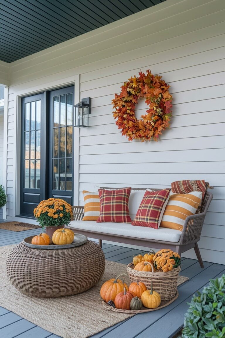 22 Fall Front Porch Decor Ideas for a Warm Autumn Welcome