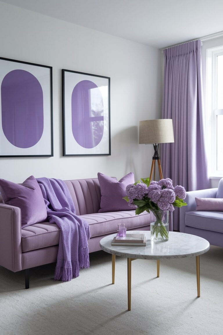 22 Purple Living Room Ideas for an Elegant and Sophisticated Space