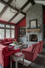 24 Red Living Room Ideas That Make a Bold Statement